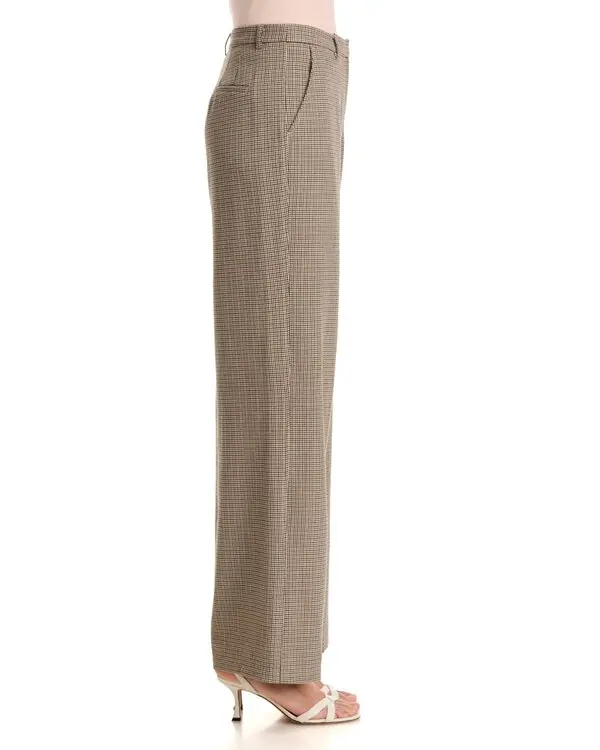 Aqua Printed Wide Leg Pants