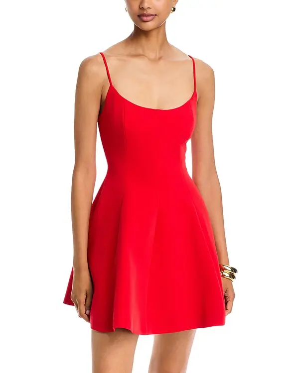 Aqua Scoop Neck Sleeveless Mini Dress