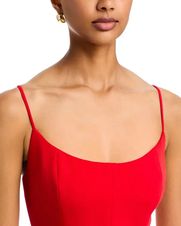 Aqua Scoop Neck Sleeveless Mini Dress