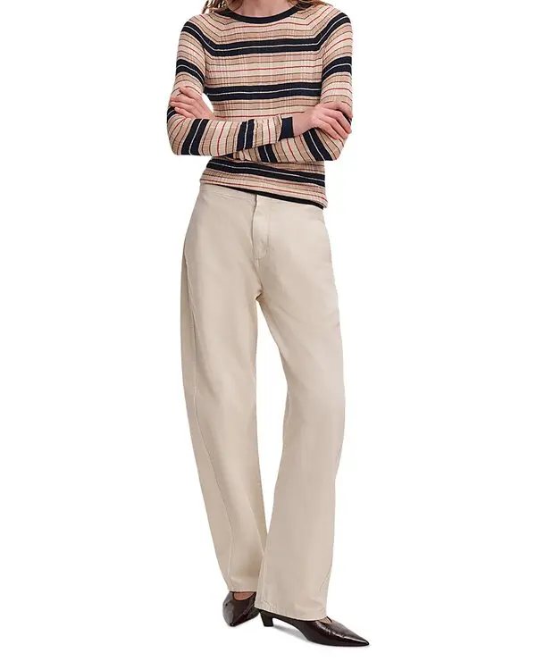 Rag & Bone Vito Cotton Canvas Pants - Ecru