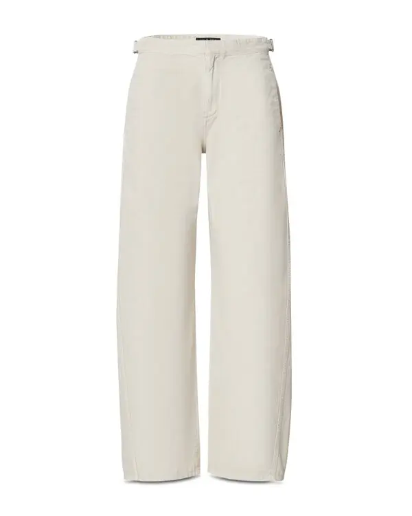 Rag & Bone Vito Cotton Canvas Pants - Ecru