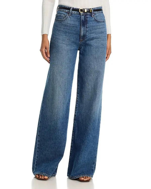 Paige Frances High Rise Wide Leg Jeans