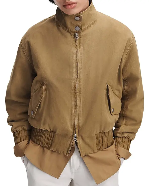 Rag & Bone Eliza Canvas Bomber Jacket