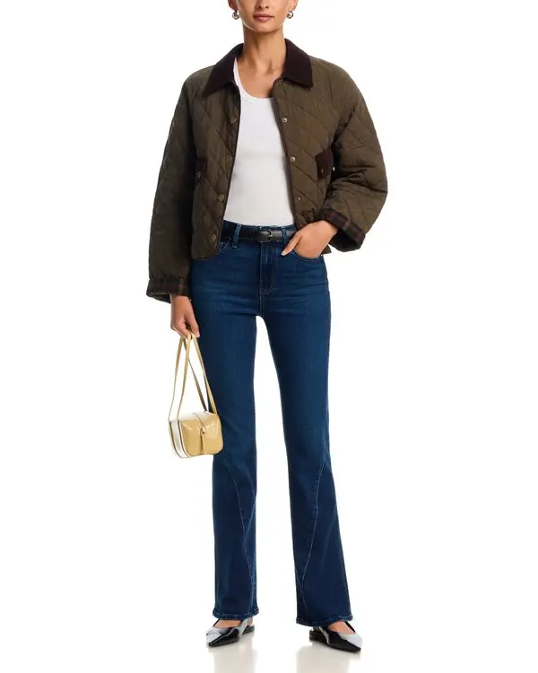 Paige Quilted Corduroy Trim Jacket