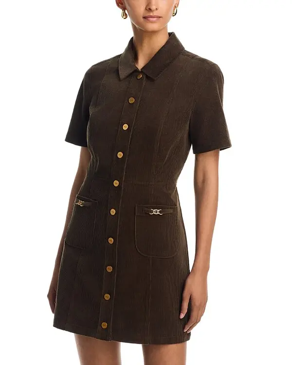 Paige Clementine Corduroy Shirt Dress