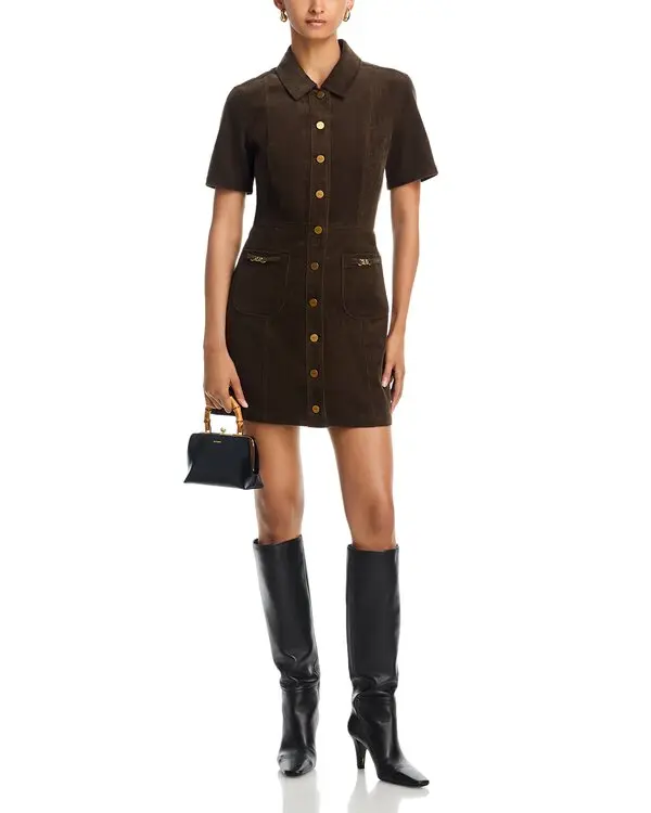 Paige Clementine Corduroy Shirt Dress
