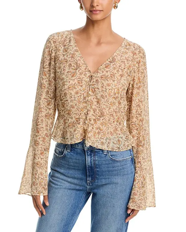 Paige Mila Blouse Printed Silk Blend
