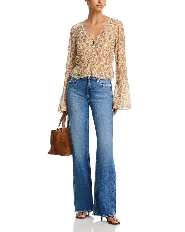 Paige Mila Blouse Printed Silk Blend