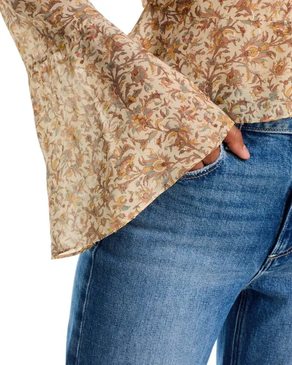 Paige Mila Blouse Printed Silk Blend