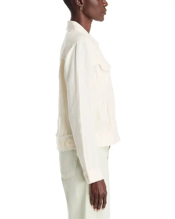 Tommy Bahama Linen Embroidered Raw Edge Jacket