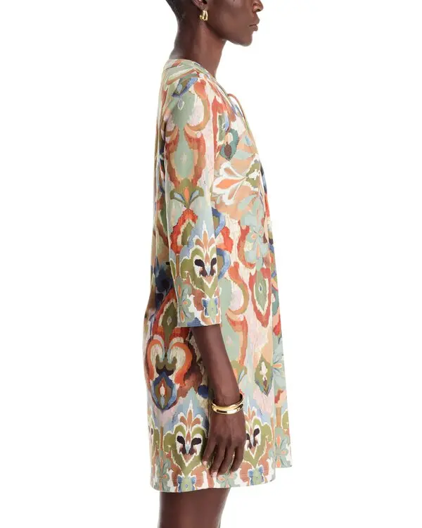 Tommy Bahama 3/4 Sleeve Ikat Print Mini Dress