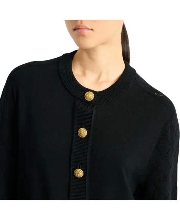 Balmain Knit Cardigan With Button Detail