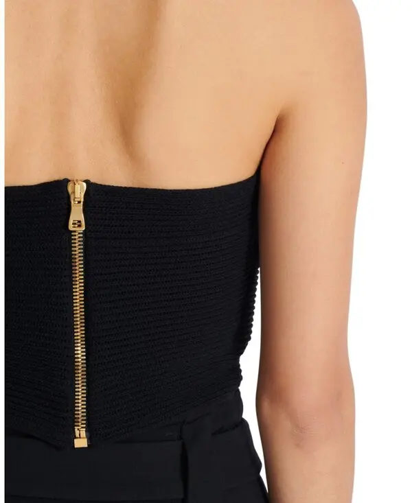 Balmain Tube-knit Bra Top