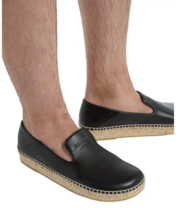 Balmain Leather Espadrilles