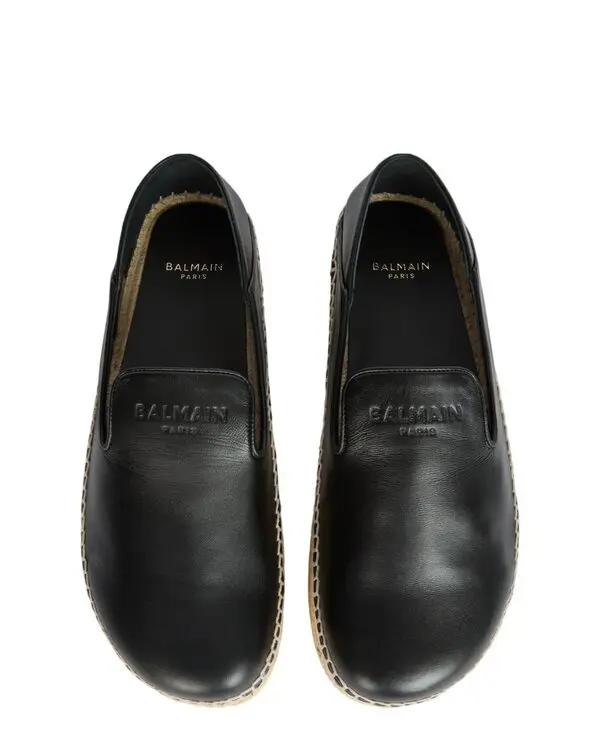 Balmain Leather Espadrilles