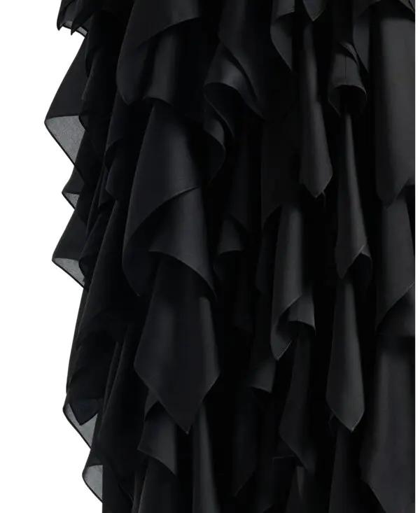 Balmain Ruffled Maxi Skirt