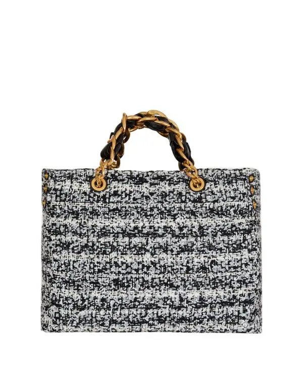 Balmain 1945 Soft Tweed Tote Bag