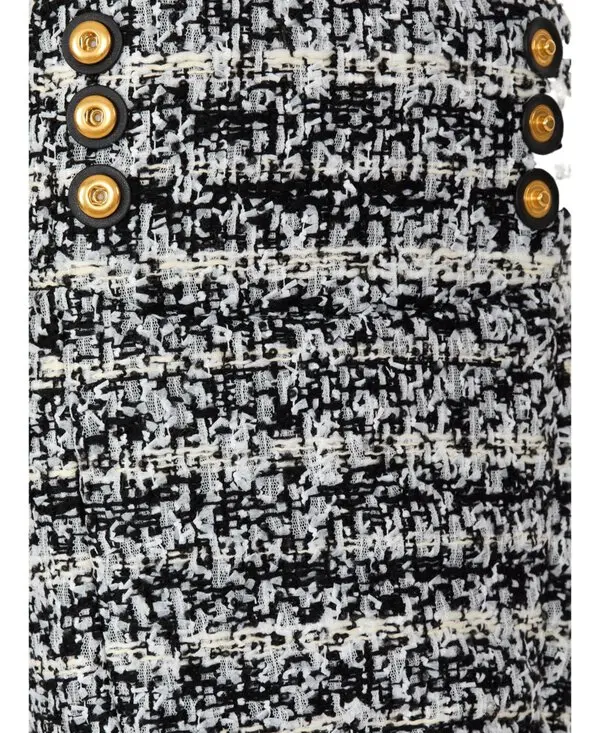 Balmain 1945 Soft Tweed Tote Bag
