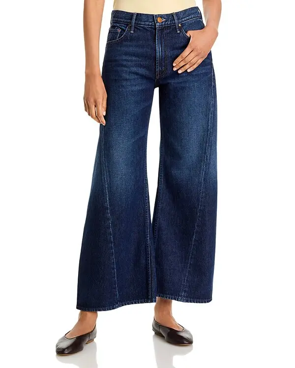 MOTHER Lil Lemon Twist High Rise Wide Leg Jeans - Fresh Squeezed