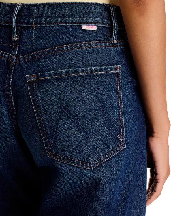 MOTHER Lil Lemon Twist High Rise Wide Leg Jeans