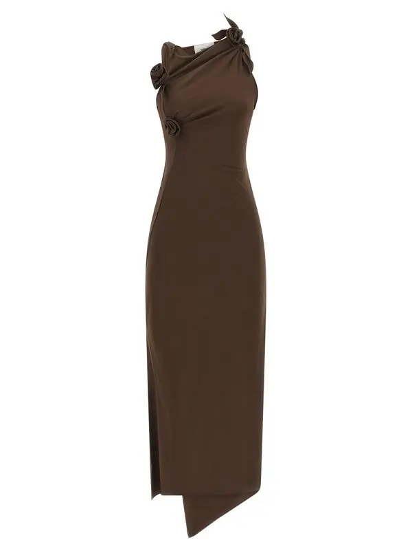 Coperni Sleeveless Asymmetrical Floral Dress