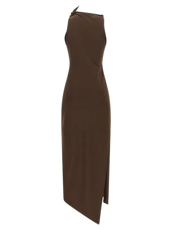 Coperni Sleeveless Asymmetrical Floral Dress
