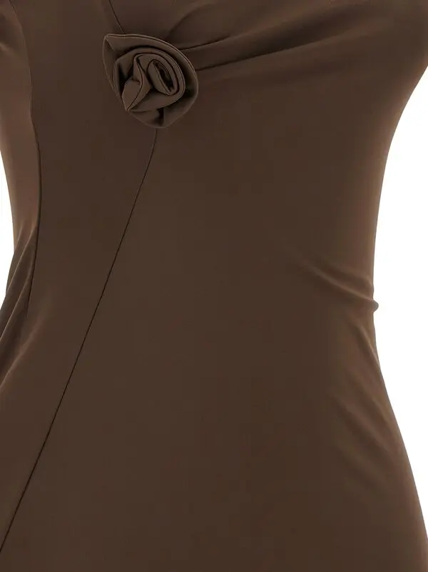 Coperni Sleeveless Asymmetrical Floral Dress