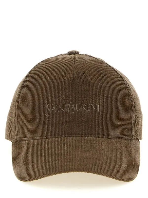 Saint Laurent Cap - Brown