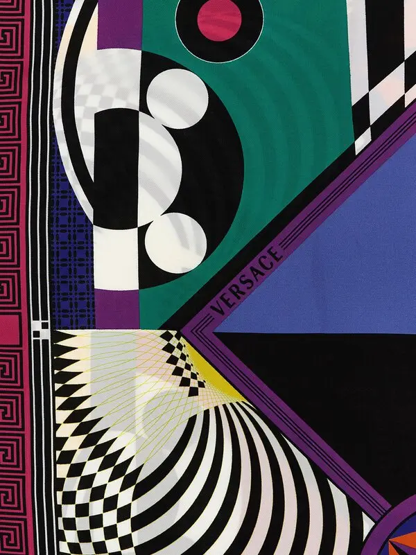Versace Theatre' Print Silk Scarf