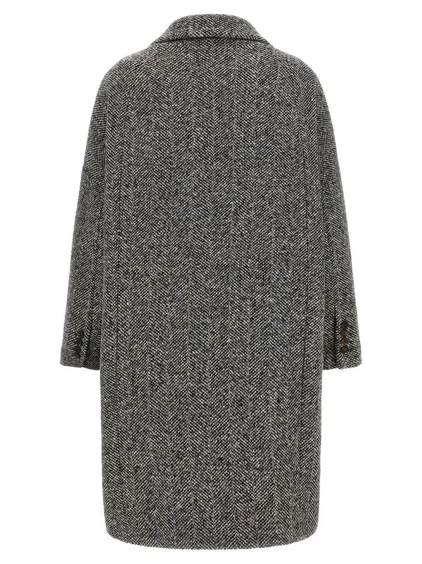 Brunello Cucinelli Dazzling' Chevron Coat