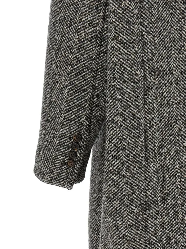 Brunello Cucinelli Dazzling' Chevron Coat