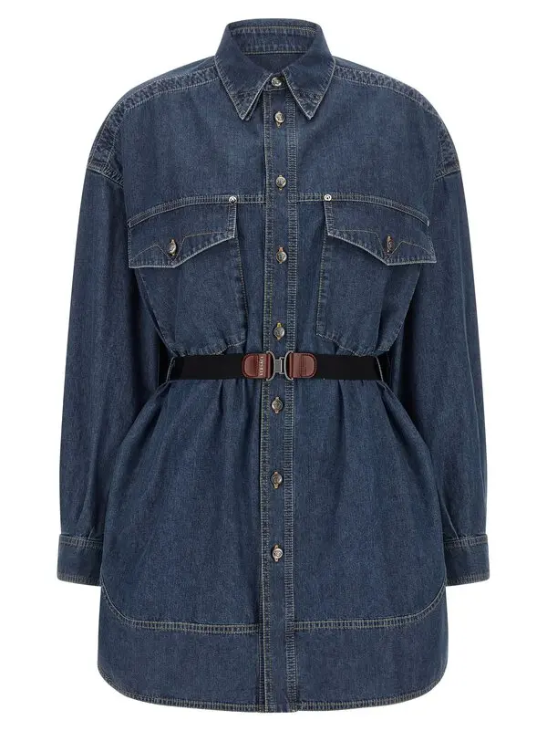 Versace Chambray Denim Dress