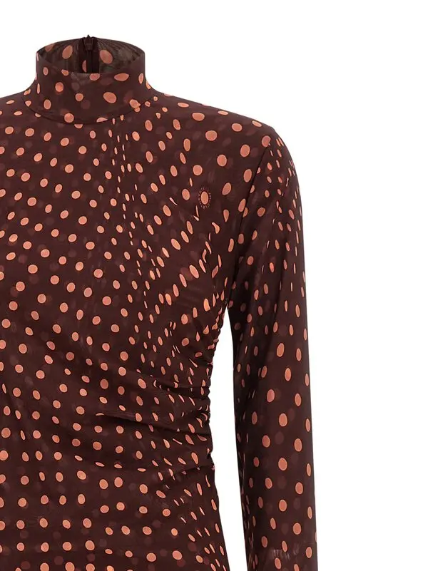 Stella McCartney Polka Dot Mesh Dress