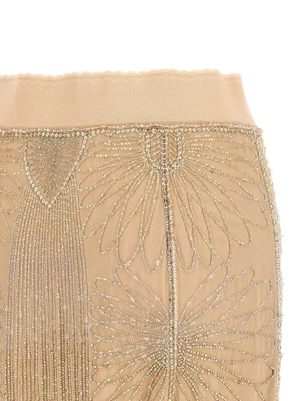 Attico Beads Embroidery Skirt