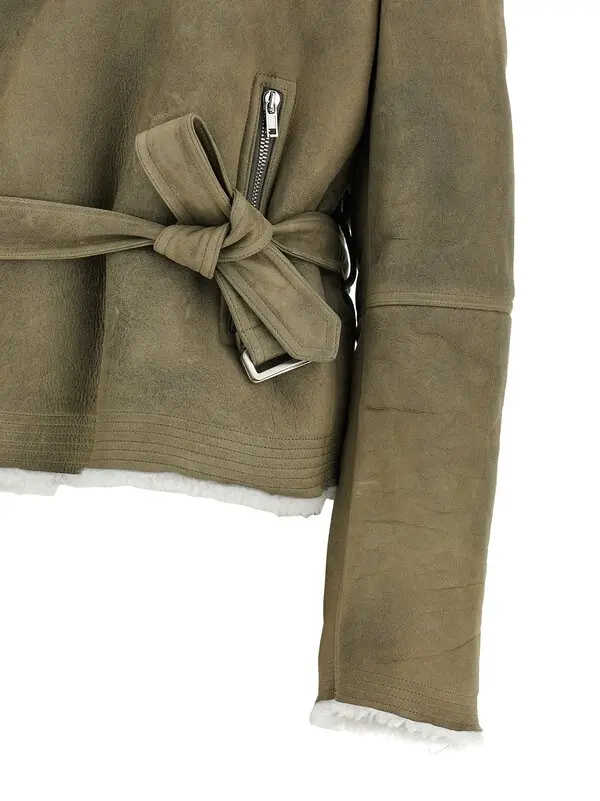 Rick Owens Cropped Flight' Jacket