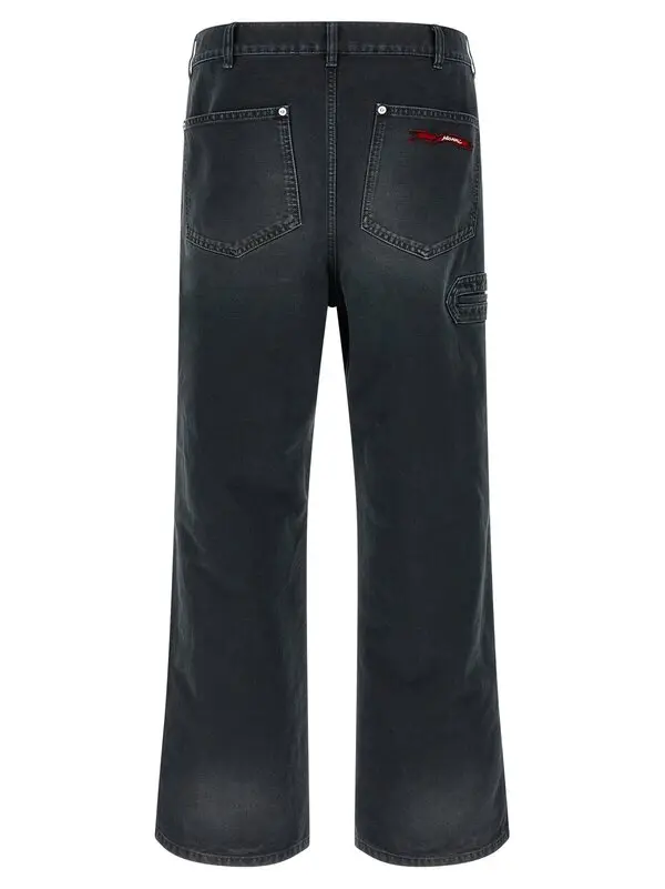 Marni Cargo Jeans In Cotton Denim