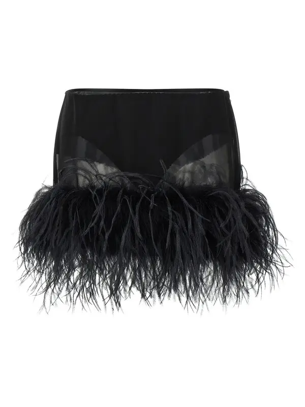 Attico Feather Skirt