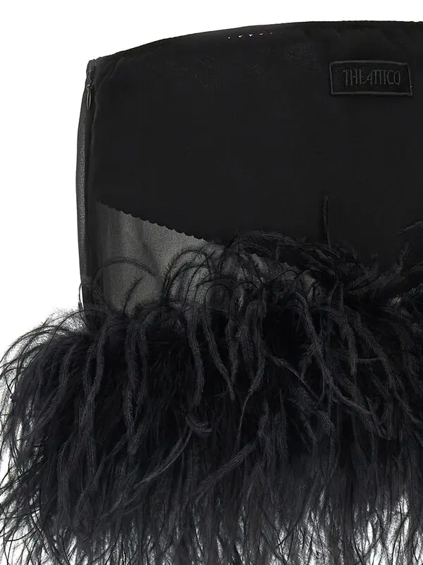 Attico Feather Skirt
