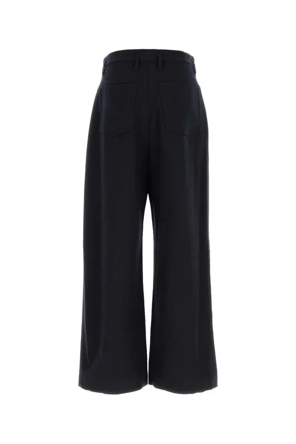 Giorgio Armani Midnight Wool Wide-leg Pants