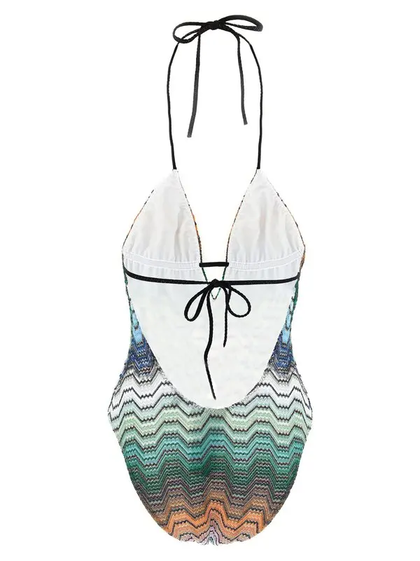 Missoni Greek Motif One-piece Swimsuit