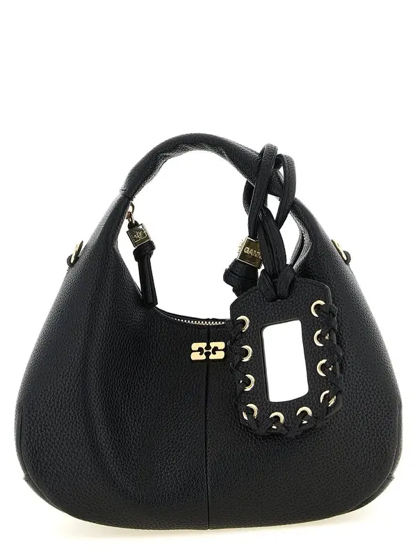 GANNI Mini Hobo' Handbag - Black