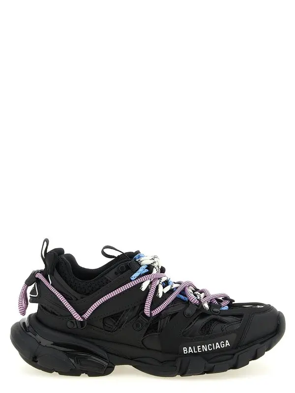 Balenciaga Track Trail Lace Up Sneakers - Black