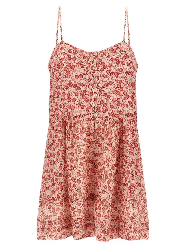 Isabel Marant Étoile Vickia' Floral Print Cotton Jumpsuit
