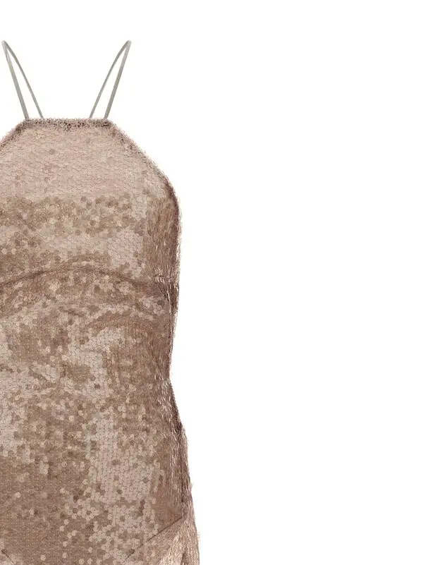 Andamane The Attico West Sequined Maxi Dress