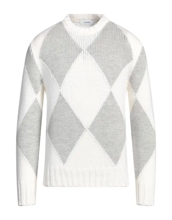 LARDINI Wool Intarsia-knit Sweater