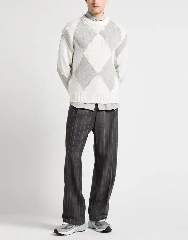 LARDINI Wool Intarsia-knit Sweater