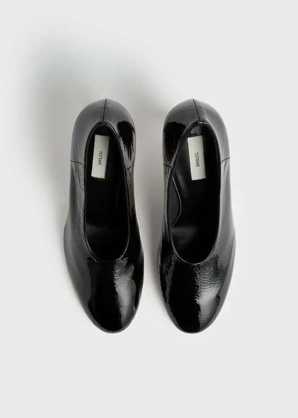 TOTEME Naplack Leather Slip Pumps