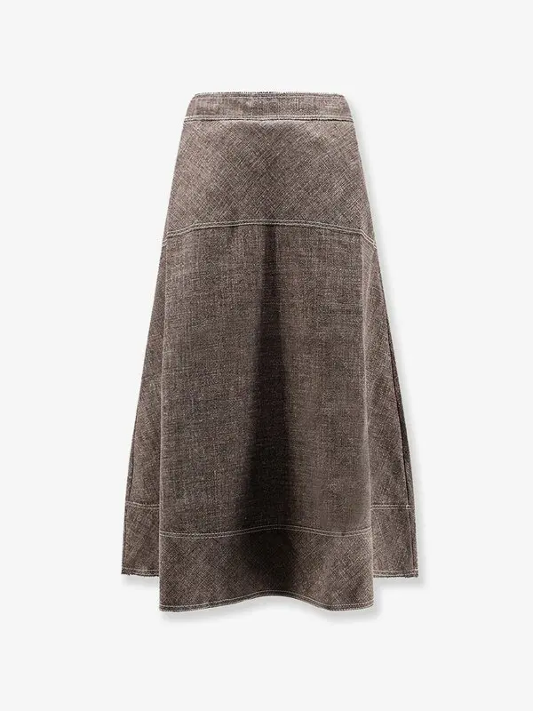Soeur Janelle Linen Blend Skirt