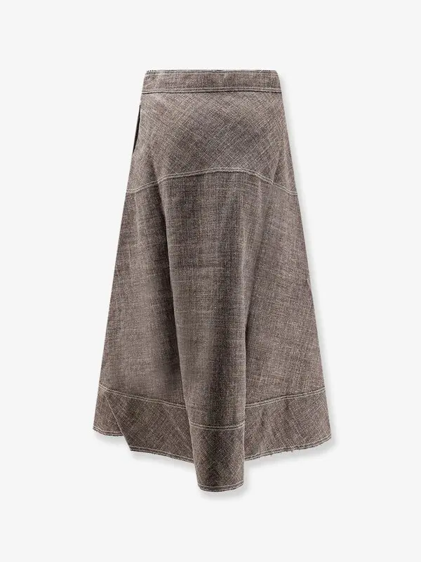 Soeur Janelle Linen Blend Skirt