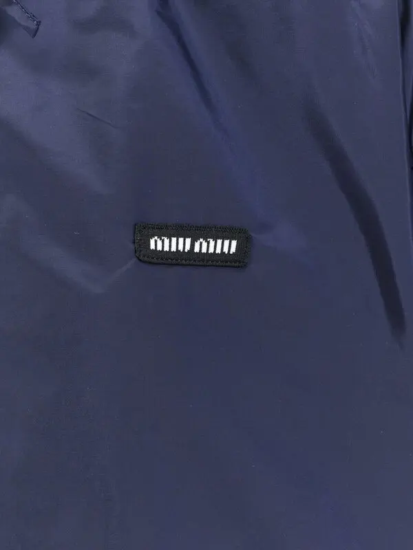Miu Miu Cropped Recycled Nylon Jacket